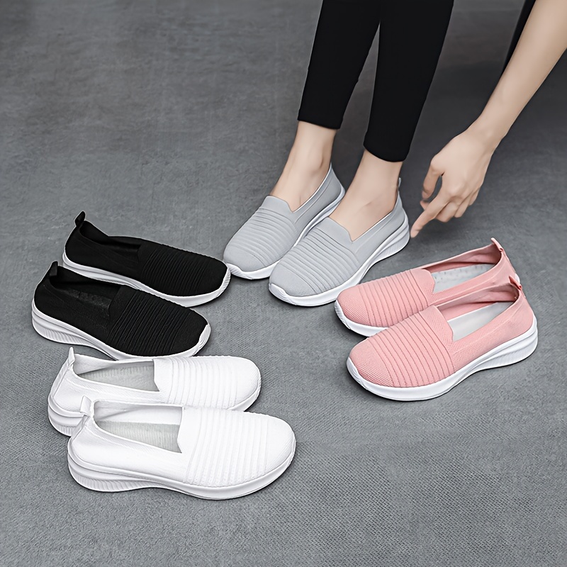Walking Shoes Lightweight Non Slip Mesh Breathable Solid Temu Canada