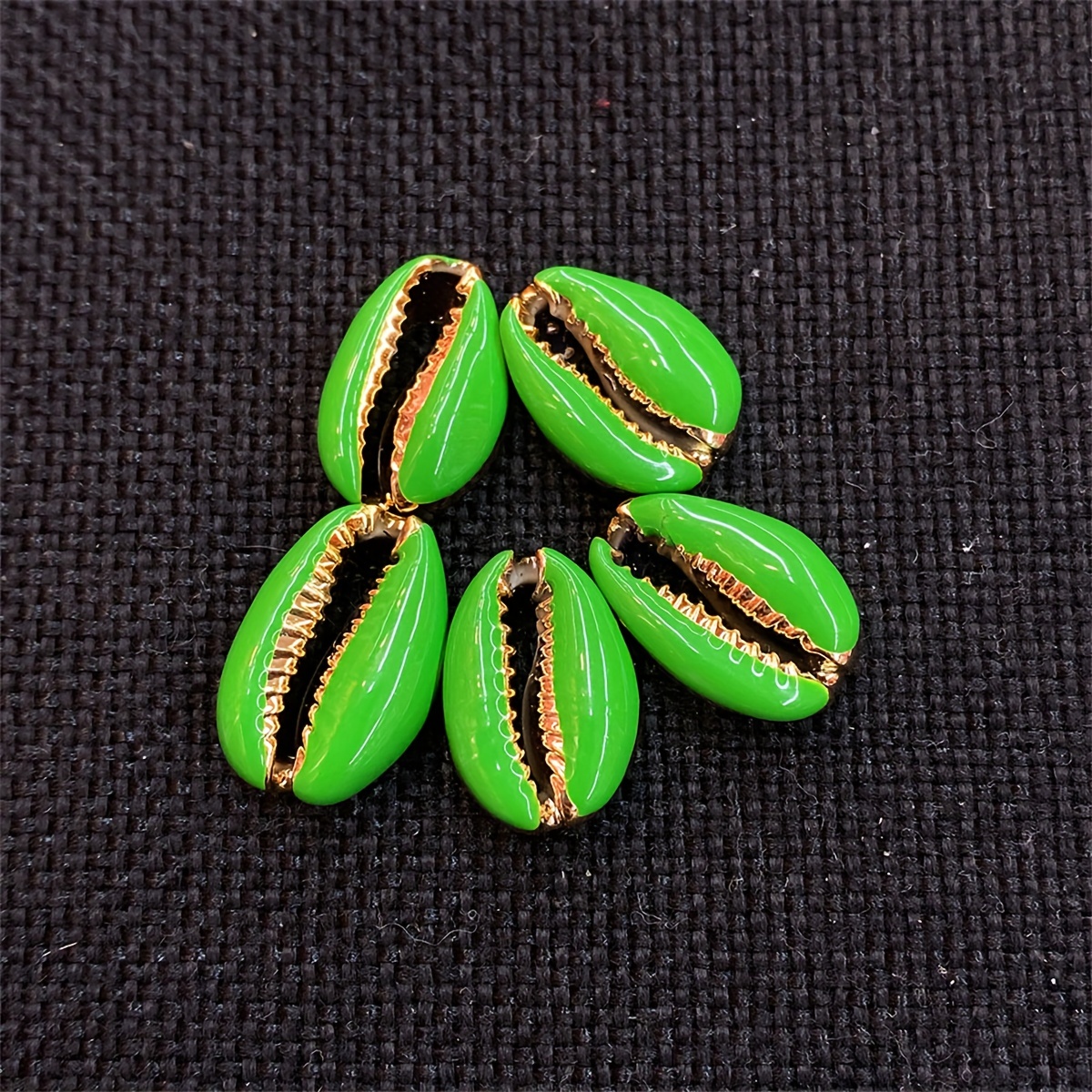 Natural Conch Electroplated Printed Shell Loose Beads - Temu Ireland