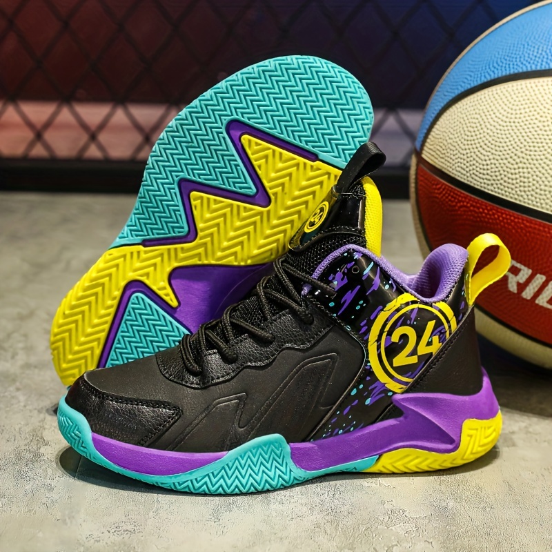 Cool Stylish Basketball Shoes For Boys Kids Teenagers, Breathable Anti ...