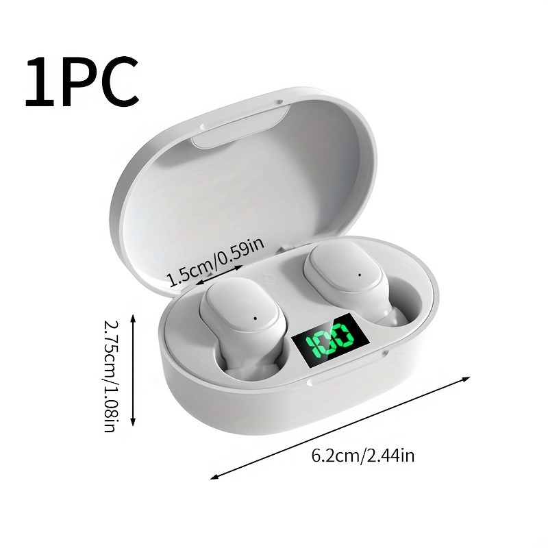 In Ear Wireless Earbuds Cancelling Mic Led Display Charging Suitable ...