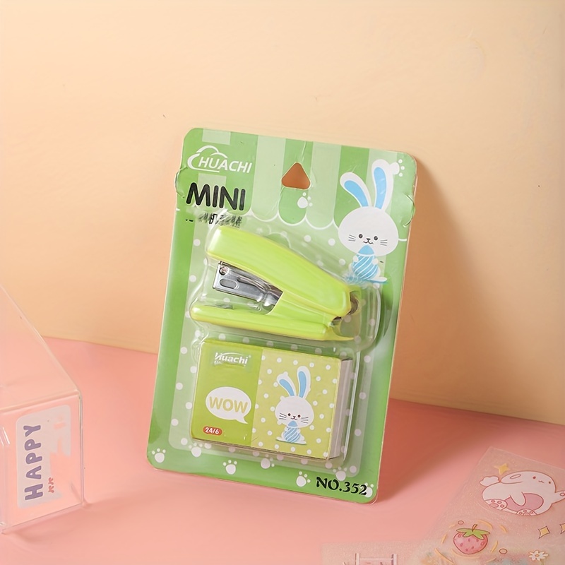 Mini Stapler Cute Cartoon Student Stationery Binding Machine - Temu New ...