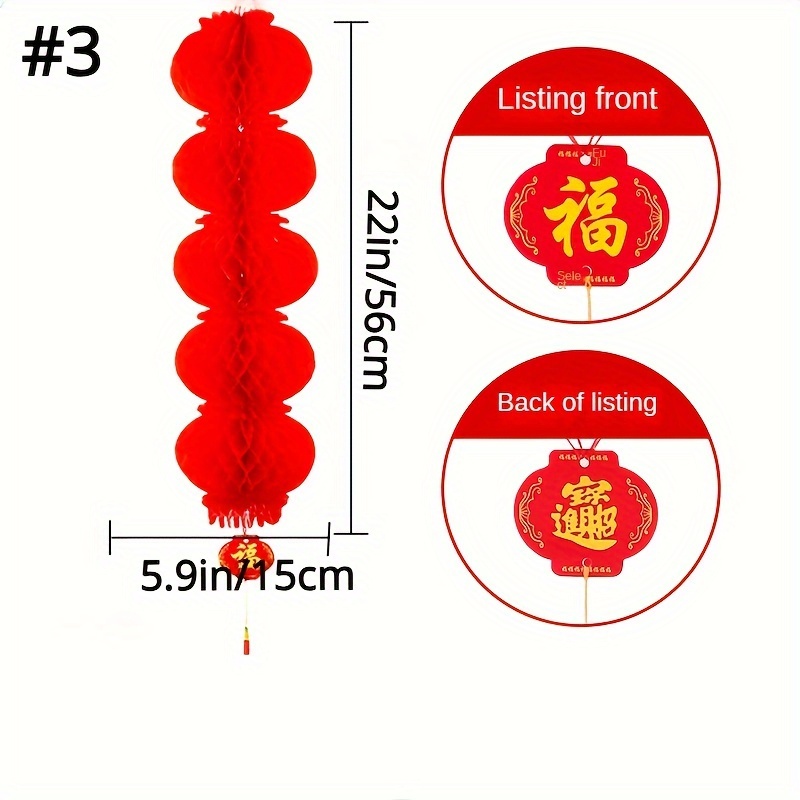 Series Plastic Paper Lanterns Round Series Folding Honeycomb - Temu New ...