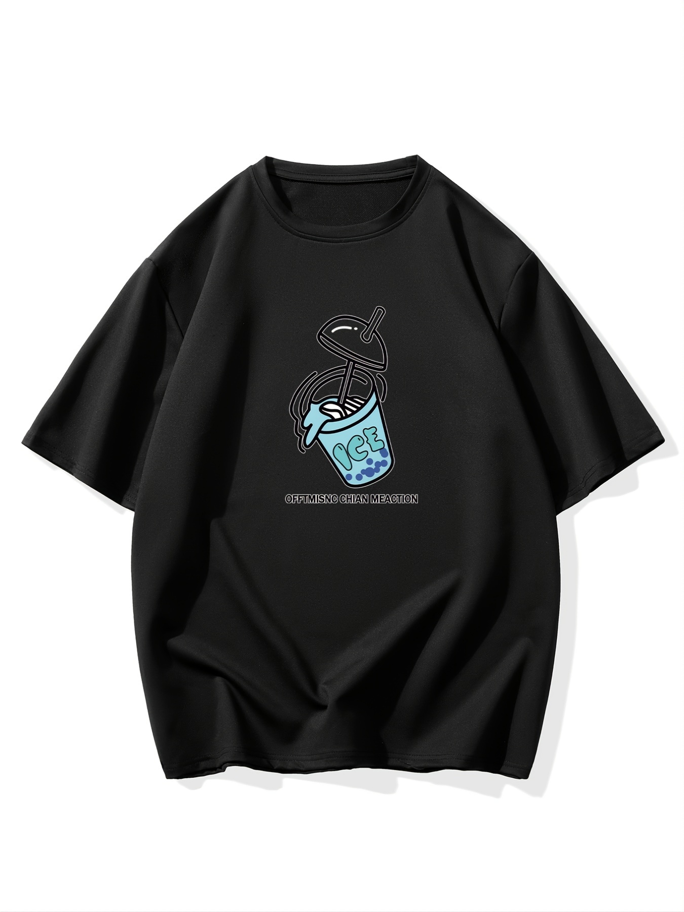 Cartoon Graphic Print Men's Casual T-shirt - Temu Ireland