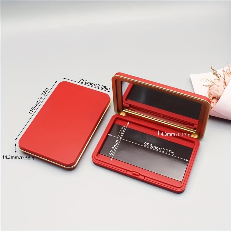 Matte Red Color Magnetic Suction Box Pigment Packaging Box - Temu