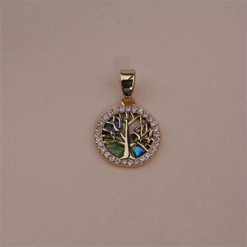Copper Golden Edge Black Green White Circle Hollow Tree - Temu United ...