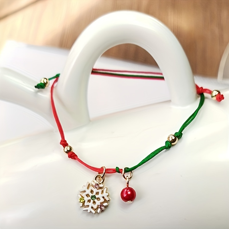 Santa Snow Reindeer Christmas Tree Etc Pendant Braided - Temu United ...