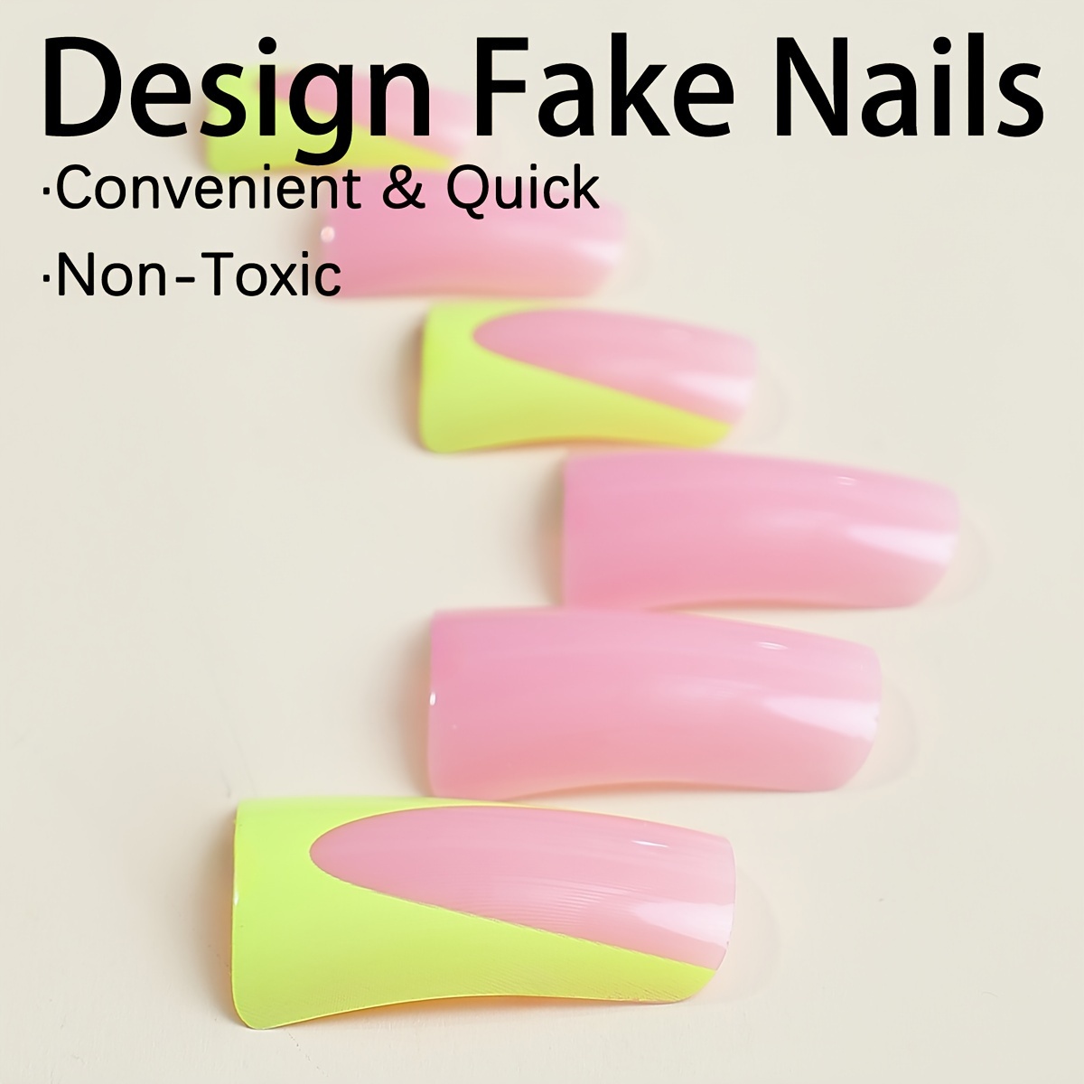 Xxl Long Duck Nail Tips Long Pinkish Green French Nail Press - Temu ...