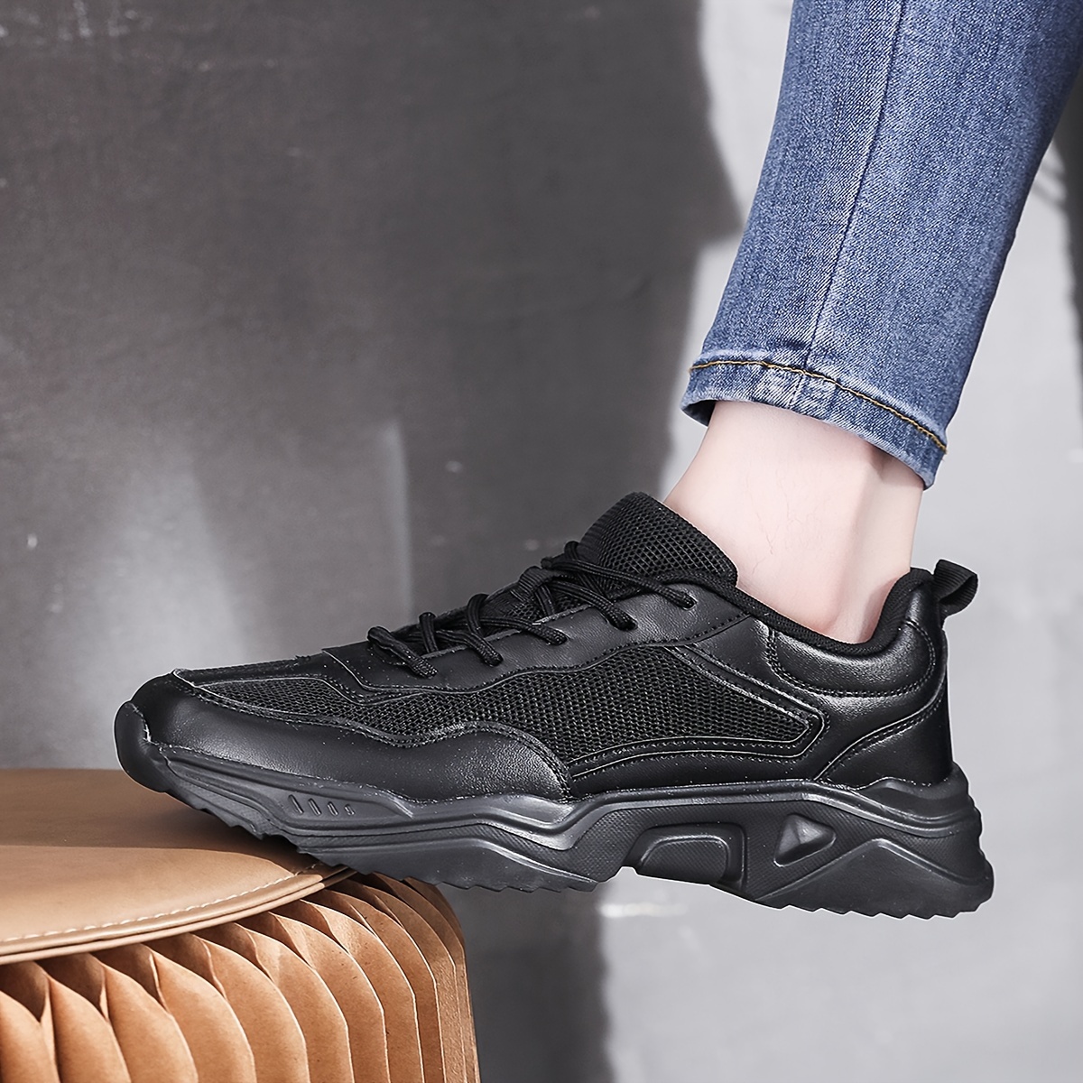 Ženske patike sa jednobojnim dizajnom prozračnom mrežicom za - Temu