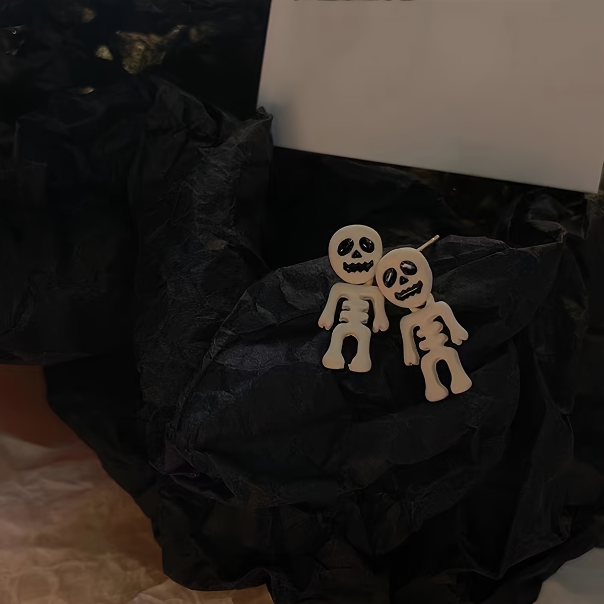 Drop Earrings Funny Skeleton Design Match Daily Outfits - Temu Australia