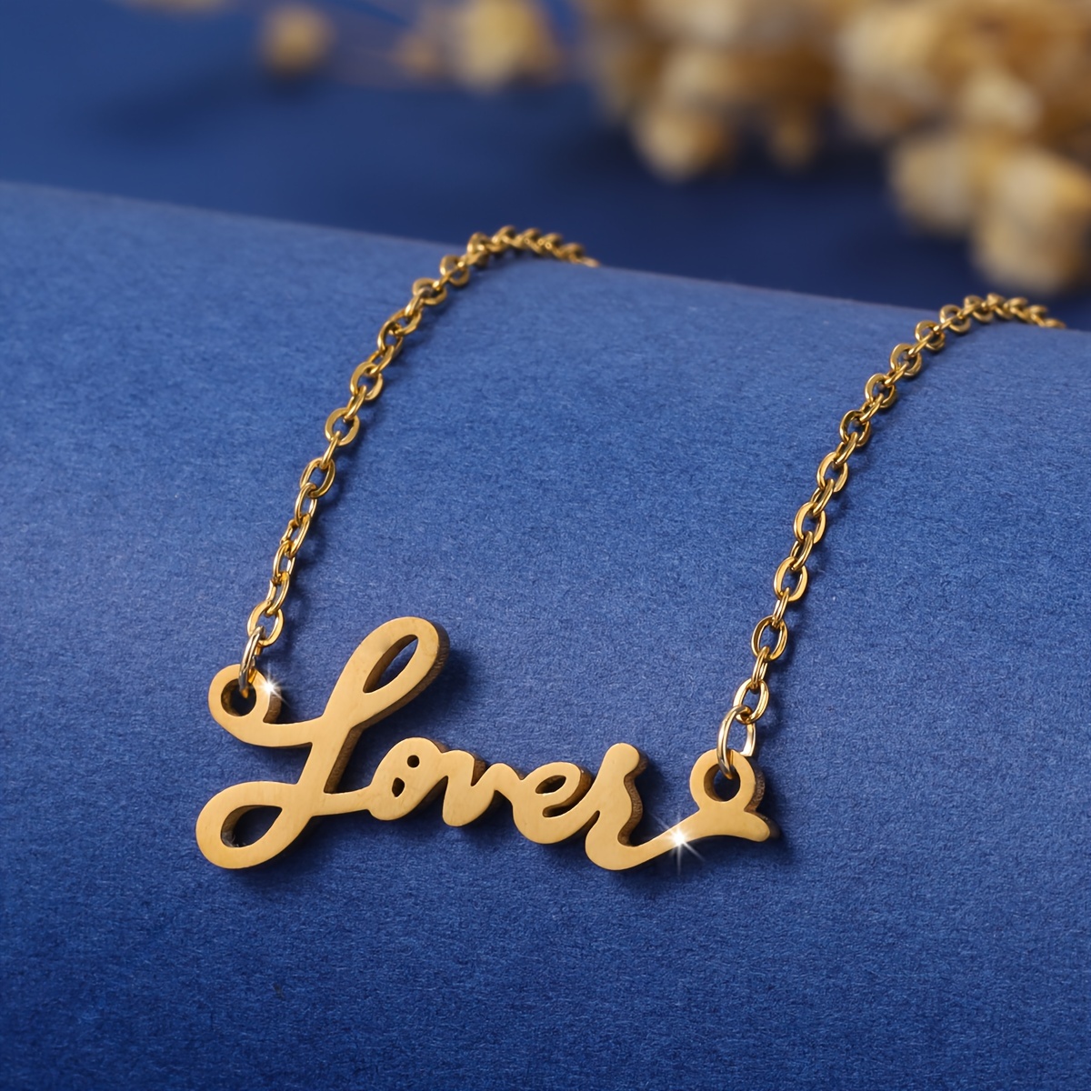 1pc Franse Stijl Brief Hanger Halsketting Koperen Ketting - Temu ...