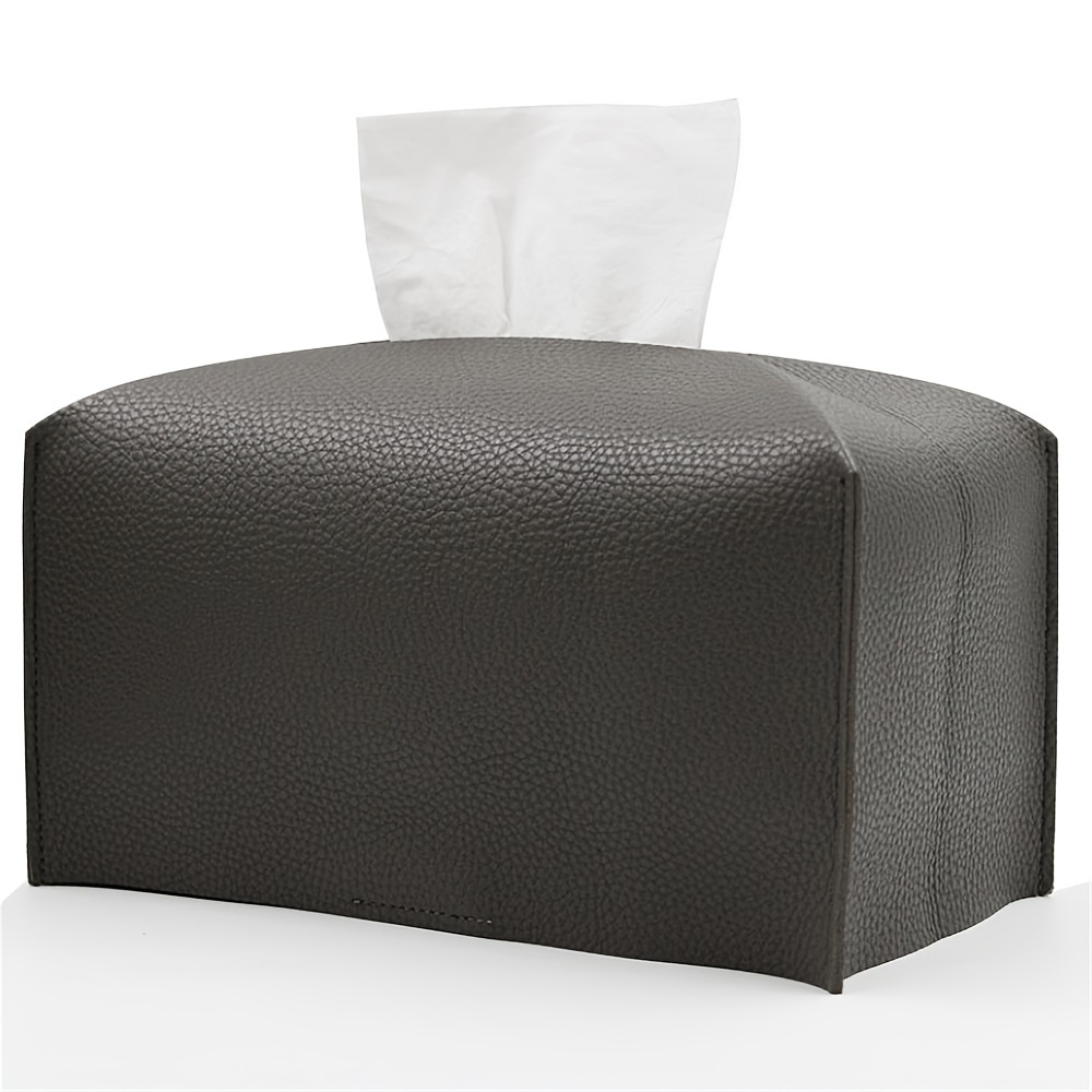 Pu Material Square Tissue Box Draw Paper Box Placing In Side Temu 