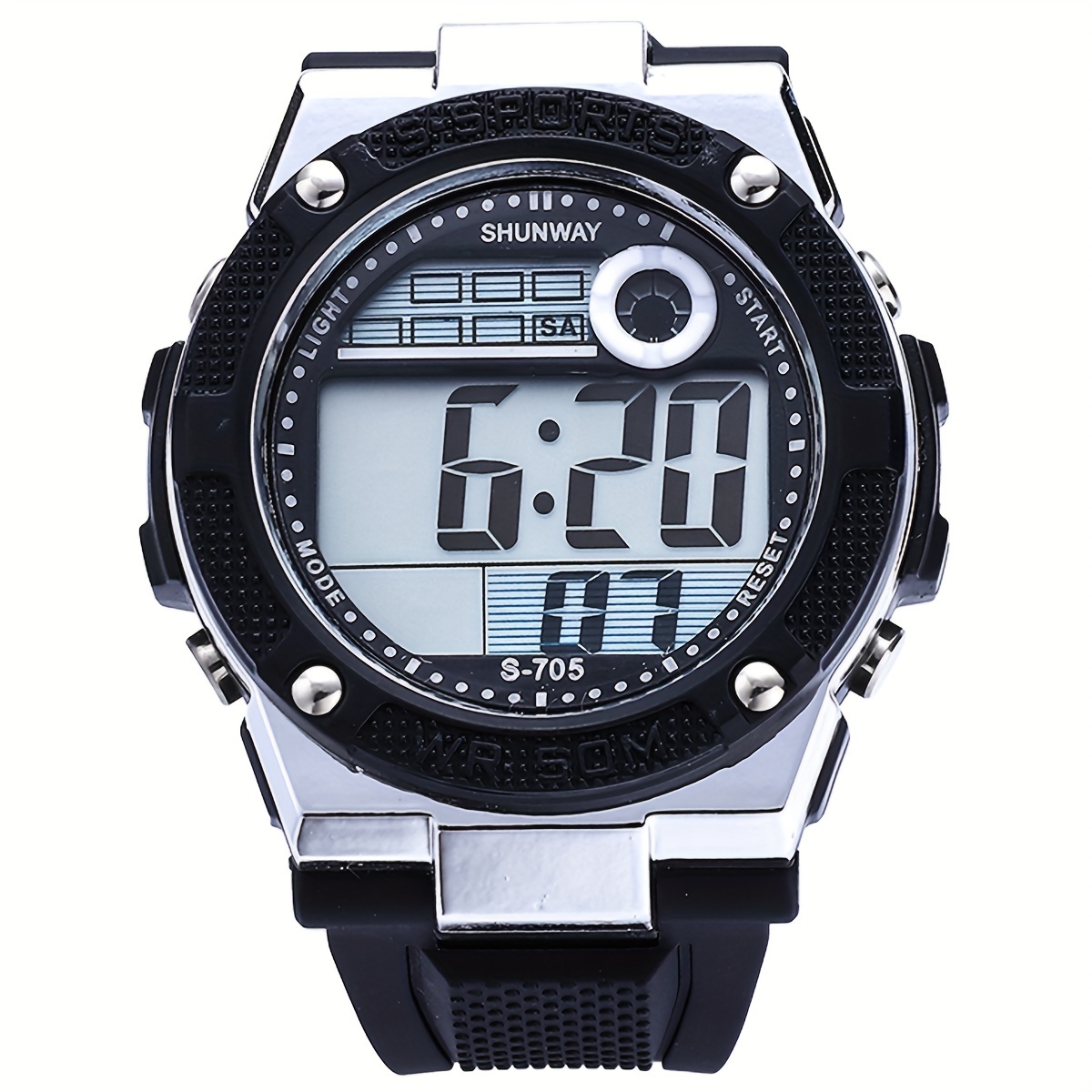 1pc Fashion Outdoor Sports 50 Meter Waterproof Watch For Men For Couple ...