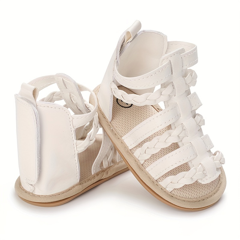 Casual Solid Color Open Toe Sandals Baby Girls Lightweight - Temu United Kingdom