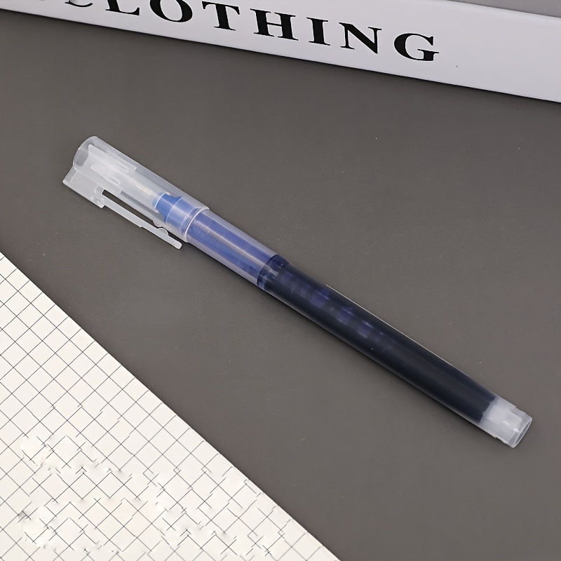 5pcs Simple Straight Liquid Gel Pen Students Creative Ball Pen Large ...