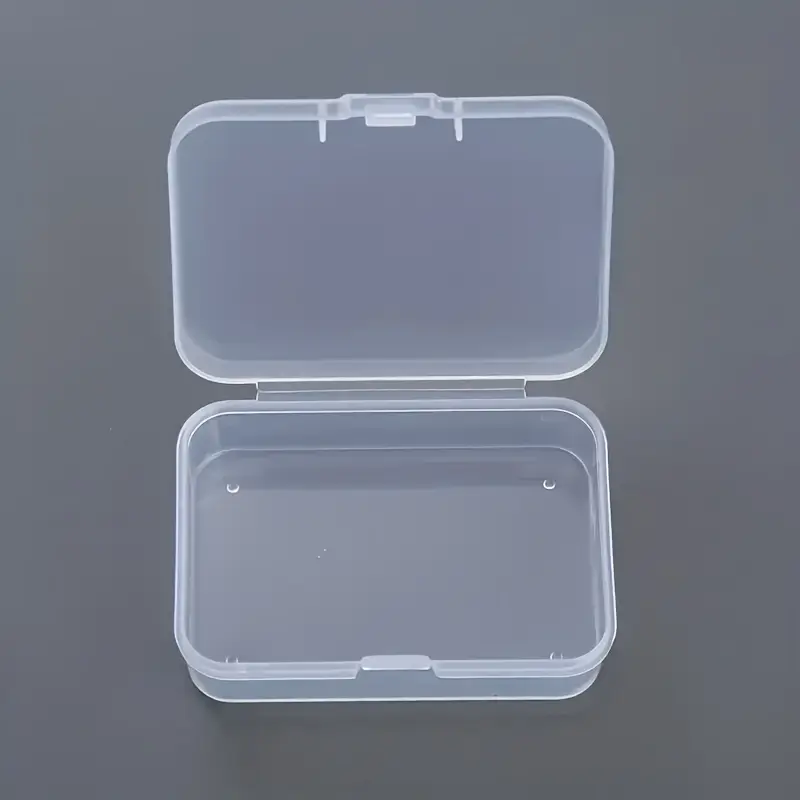 10 個 65 インチ Pp 透明プラスチックボックス 長方形フリップカバー小型製品包装収納ボックス Temu Japan