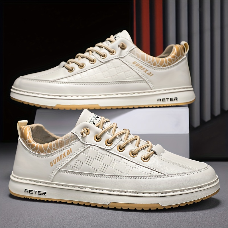 Men's Skate Shoes Good Grip, Breathable Lace- Sneakers - Temu New Zealand