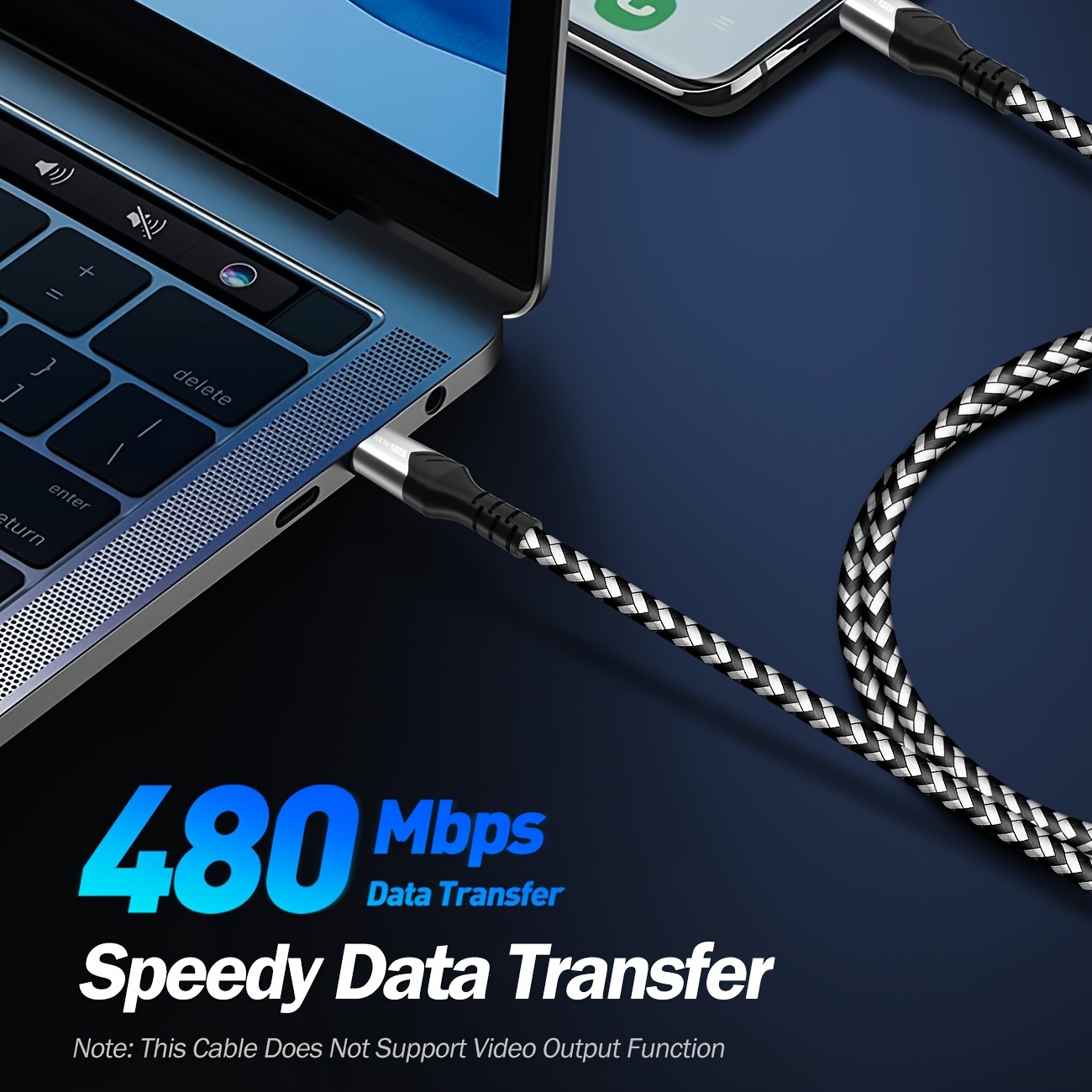 Usb C Cable Super Fast Charging Data Transfer Usb C To Usb C - Temu