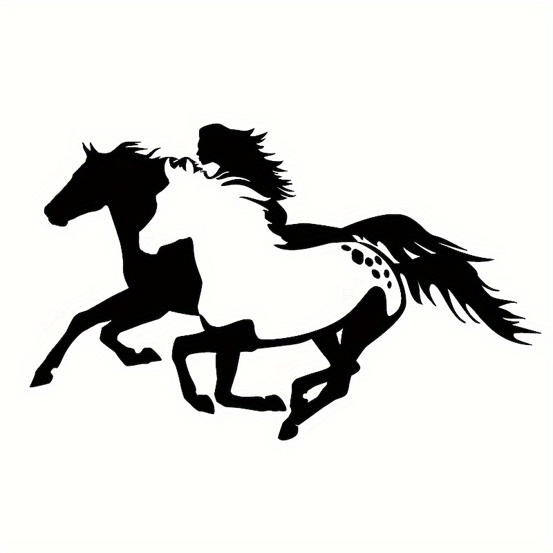 Running Herd Horse Pattern Vinyl Decal Car Window Sticker - Temu Ireland