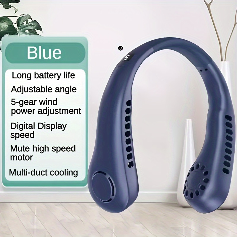 Portable Neck Fan Usb Charging Fan Carry Cooling Fan 5speed - Temu Canada