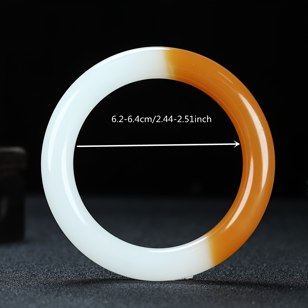 Fashionable Faux Jade Bracelet Brown Floating Flower New - Temu Netherlands