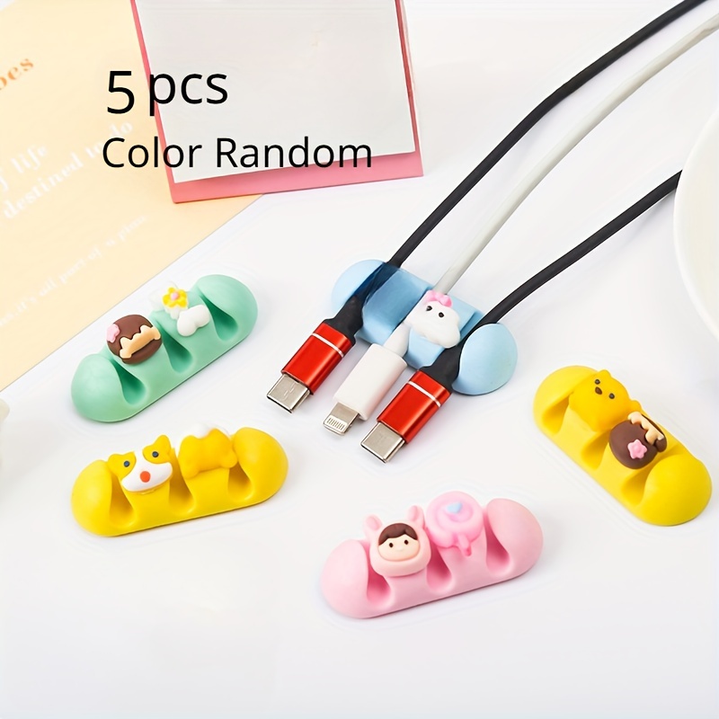 Cartoon Cute Wire Fixed Self-adhesive Wire Clip Network Cable Organizer ...