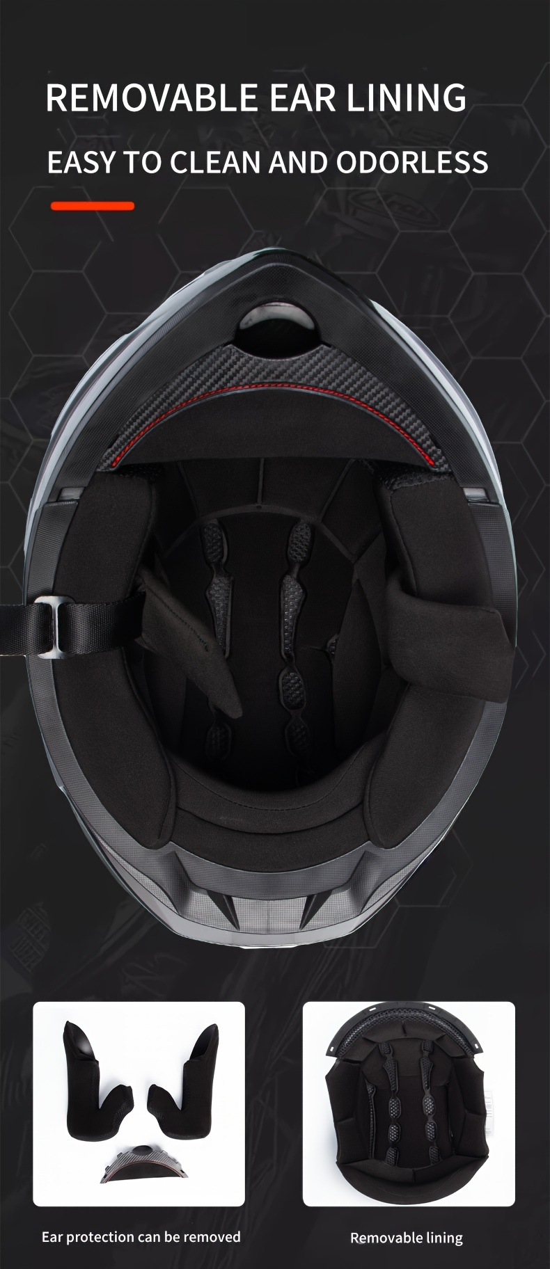 Crown Racing Motorcycle Dual Visor Flip Up Modular Open Face Helmet Dot ...