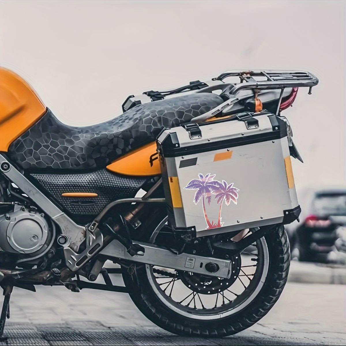 Sunset Palm Trees Vinyl Waterproof Sticker Decal Car Laptop - Temu ...