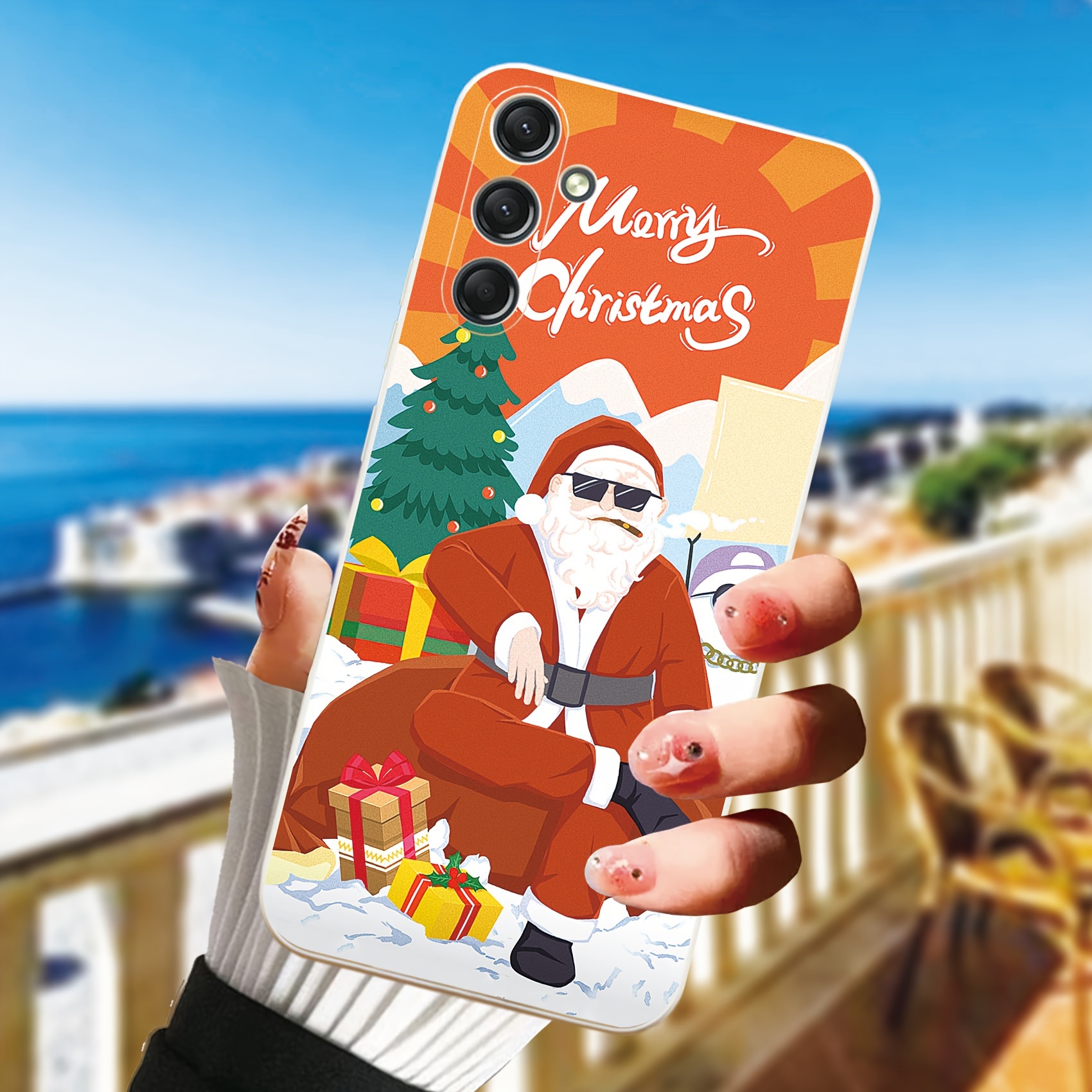 Santa Claus Cartoon Element Phone Case Samsung Galaxy A/s - Temu United ...
