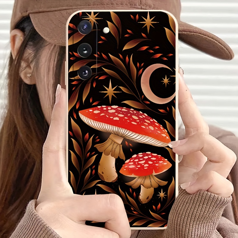 Red Mushroom Premium Pattern Samsung New Phone Case Suitable - Temu ...