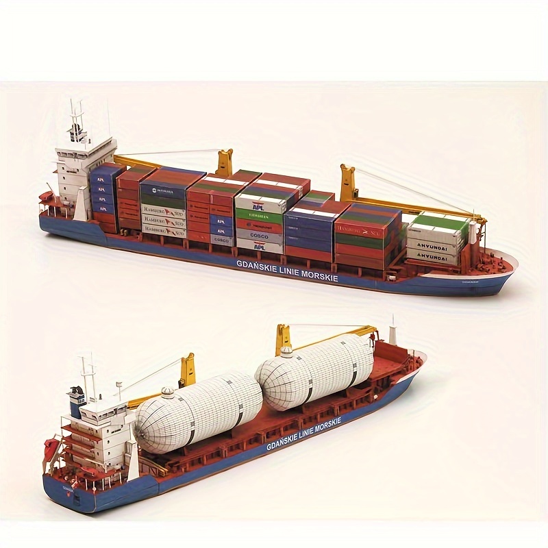 Paper Model, Cargo Ship Ship Toy, 1400 Handmade Diy Toy - Temu