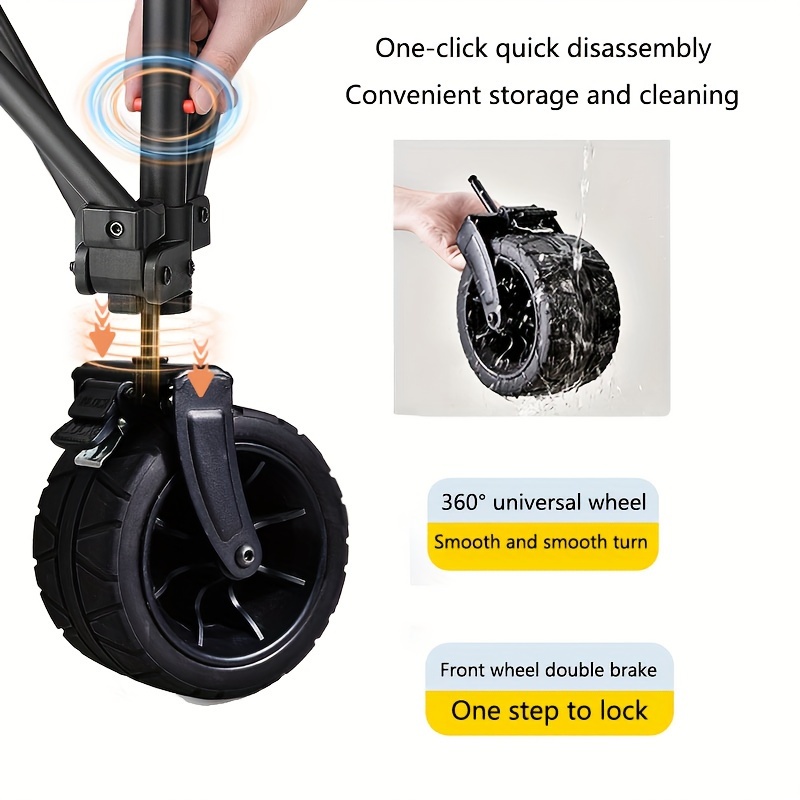 Outdoor Camping Cart Picnic Extra Large Hand Pull Folding - Temu Australia