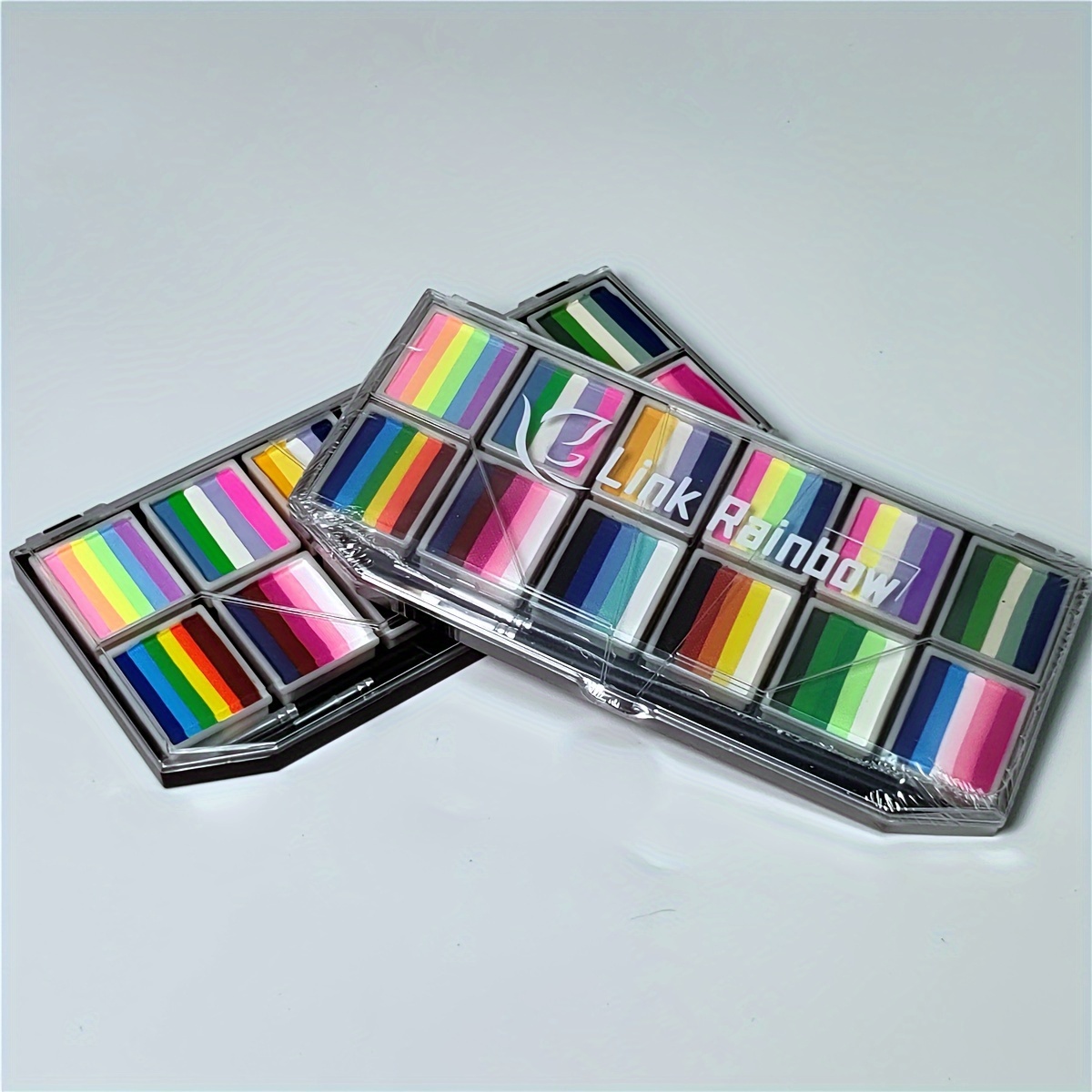 60 Color Face Body Color Painting Palette Rainbow Color Multicolor Uv ...