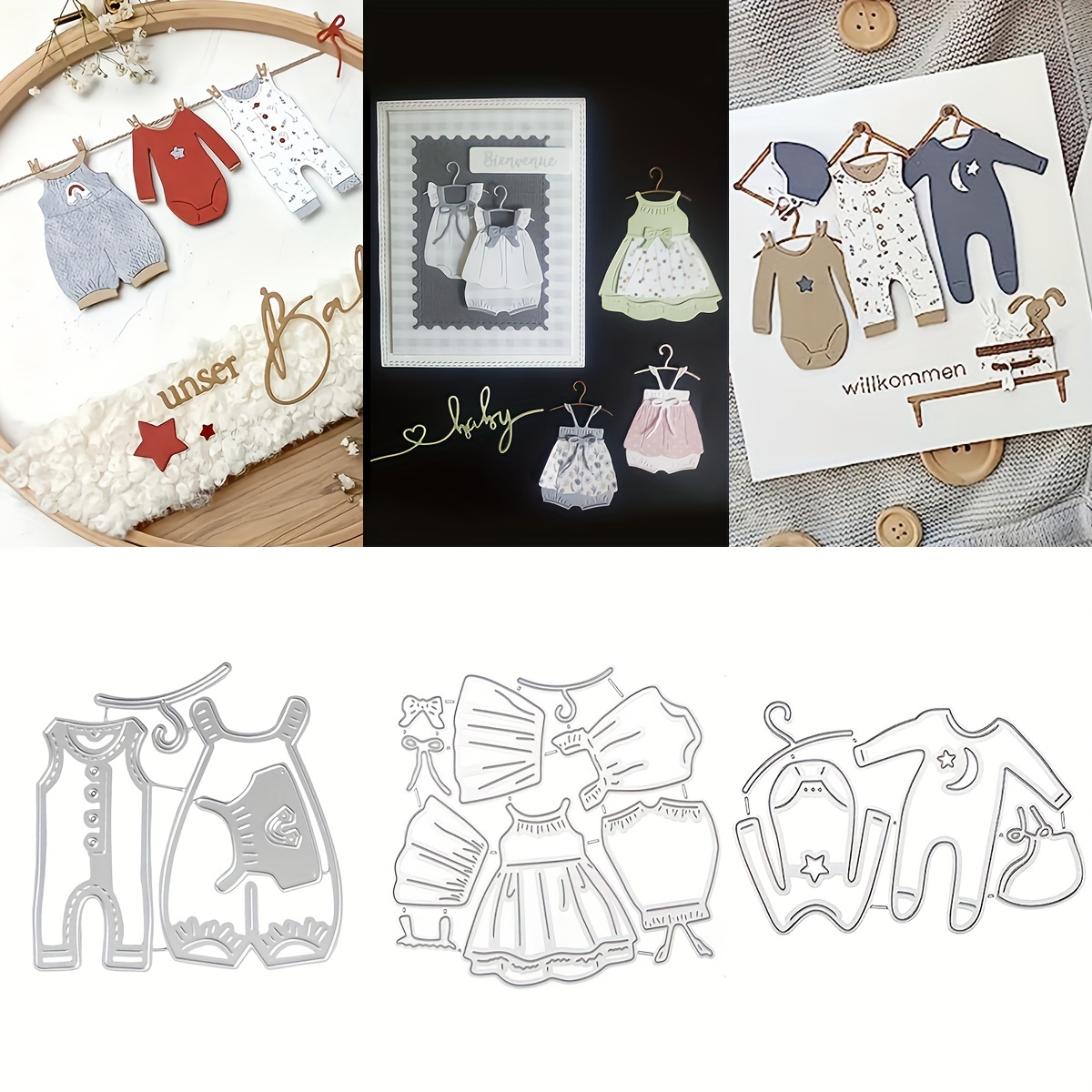 Boys Overalls Card Making Die Cut Metal Cutting Die - Temu Australia