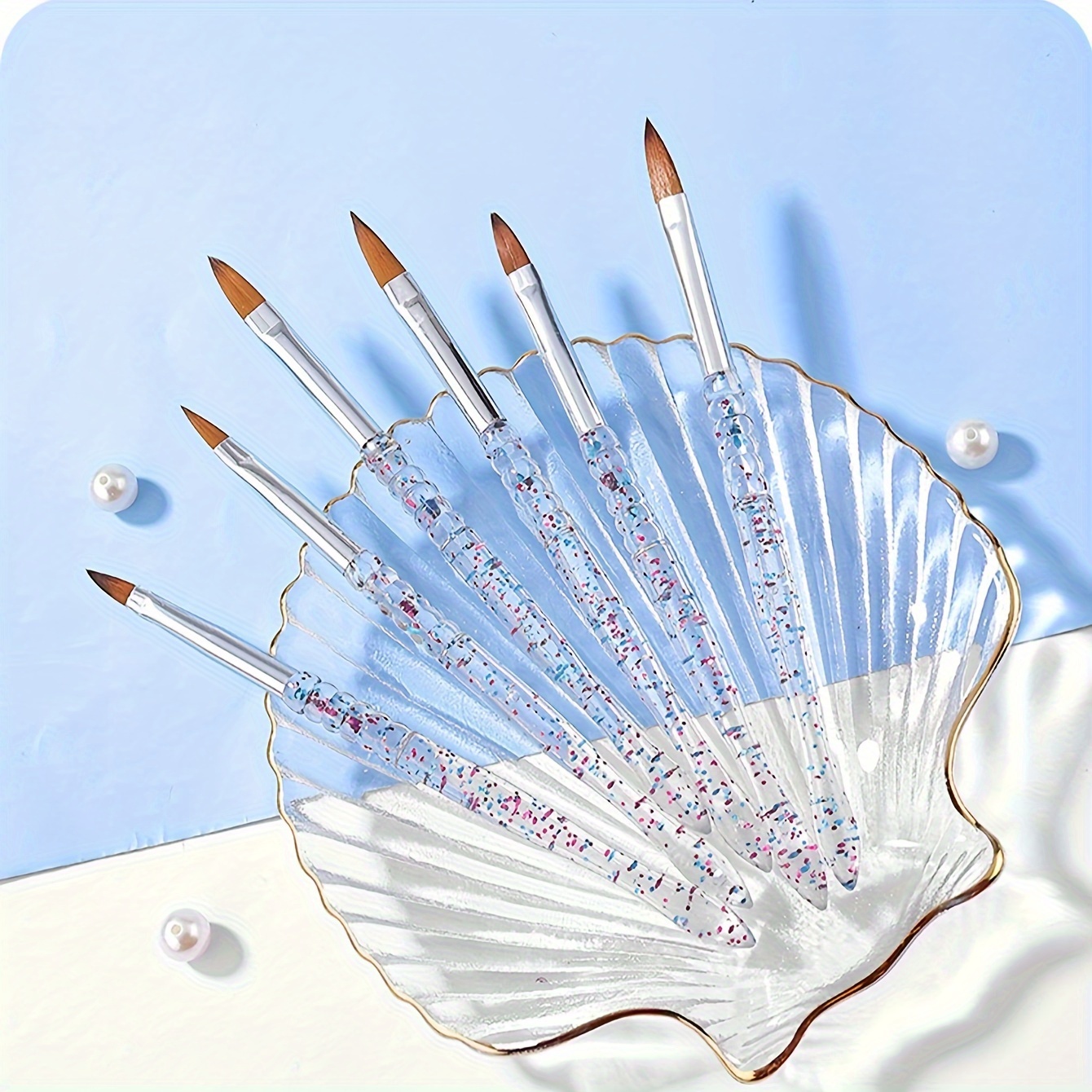 Nail Art Brushes Set Nail Art Design Tools 3d Builder Nail - Temu Ireland
