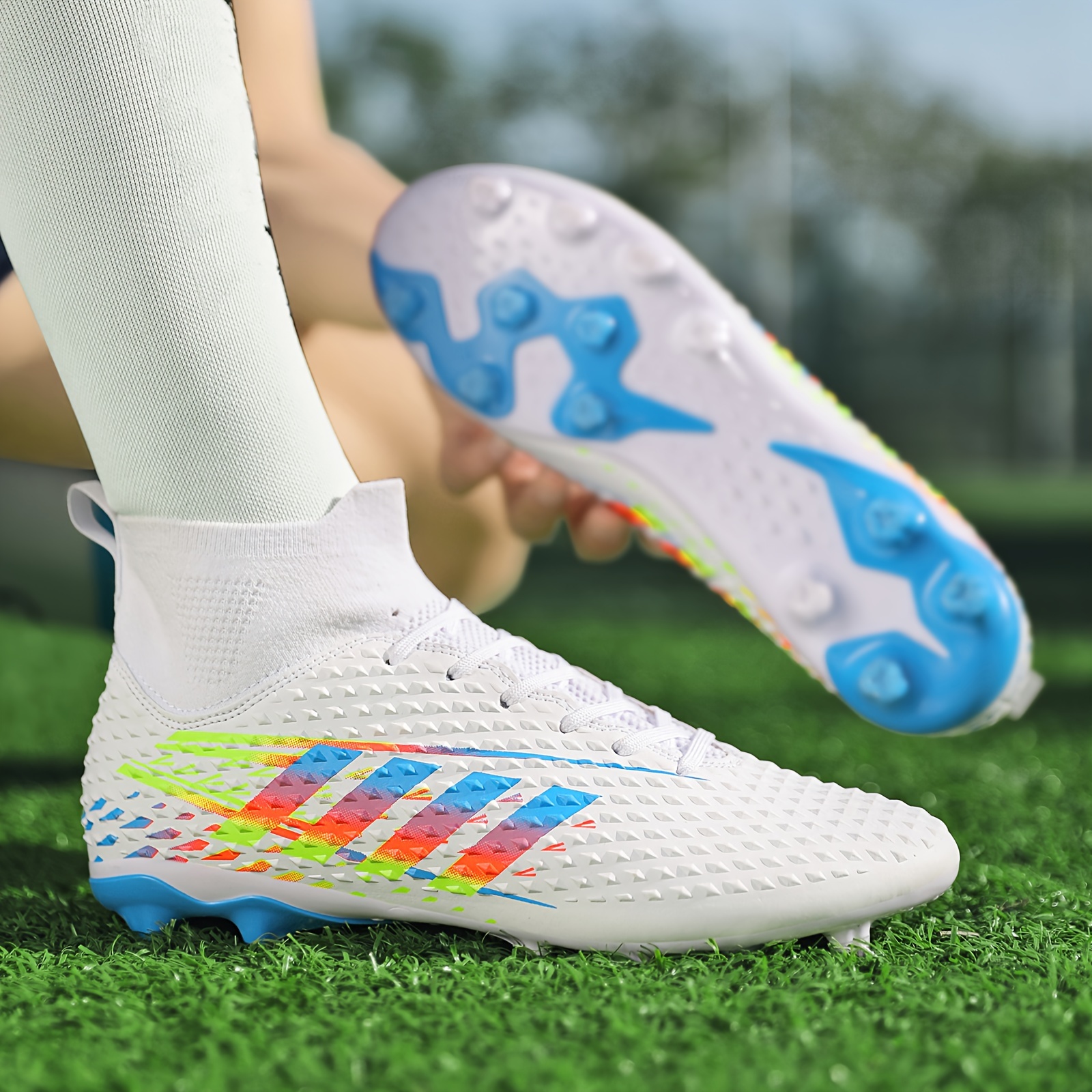 Men's Non Slip Football Cleat Spikes Professional Comfy - Temu United ...