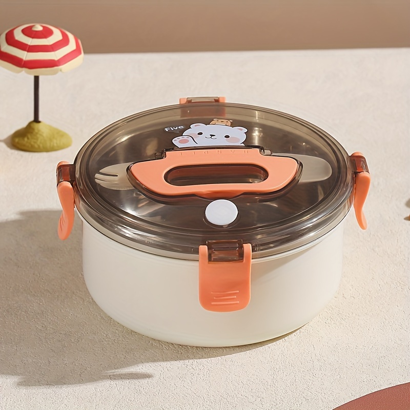 Lunch Box Stainless Steel Cartoon Pattern Meal Box Lid - Temu United ...