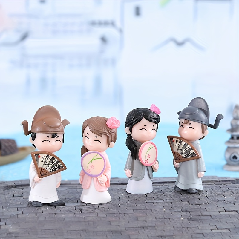 Couple Statues Miniatures Home Micro Landscape Plant Pots - Temu