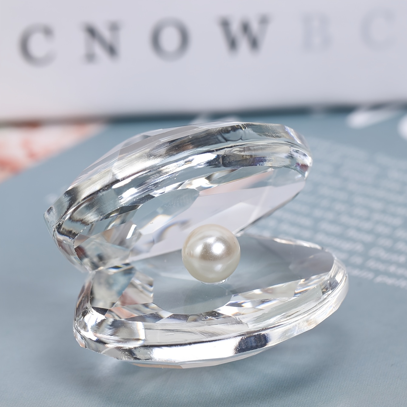 crystal glass figurines reflective sea shell an artificial - Temu