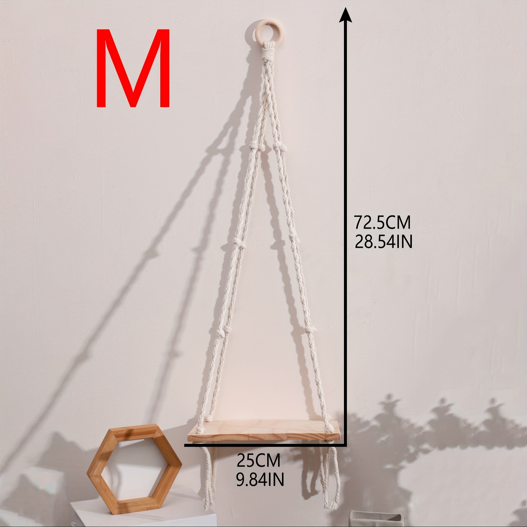 Boho Corner Storage Shelf Floating Storage Rack Toiletry Pot - Temu New ...