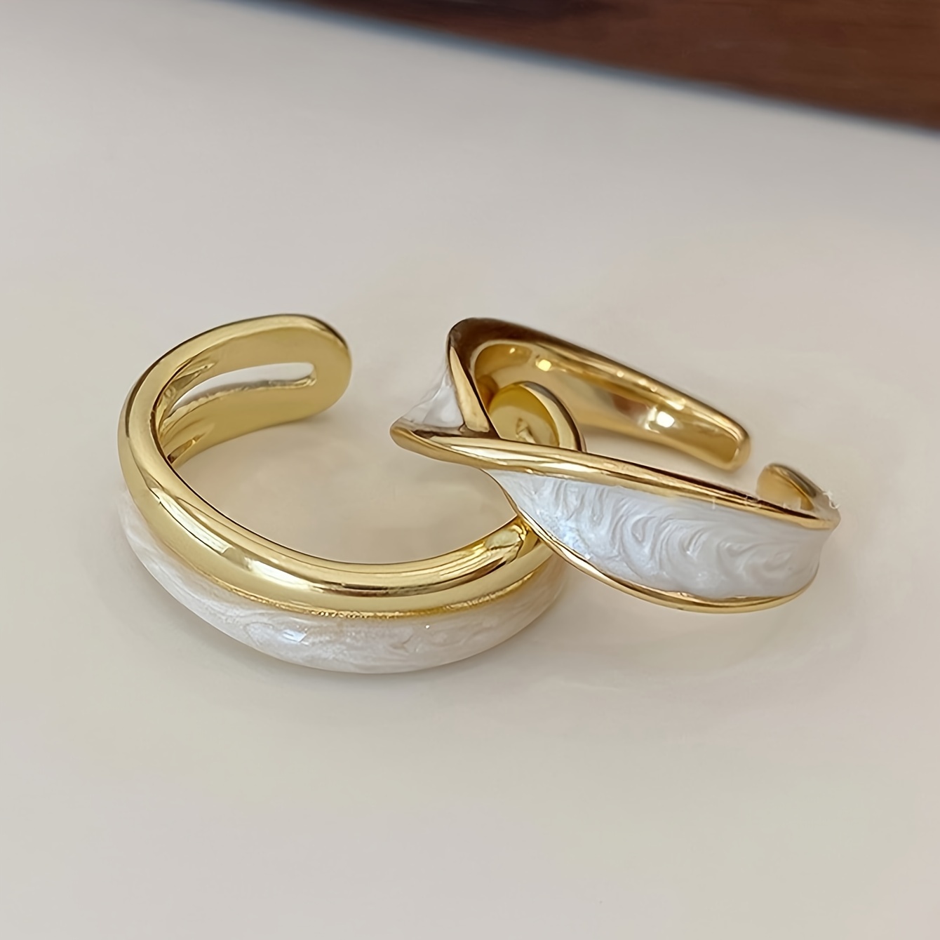 Luxurious Crossed Hollow Adjustable Opening Rings Fashion - Temu Denmark