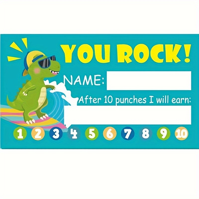 Good Habit Forming Punch Card Record Reward Points - Temu Australia