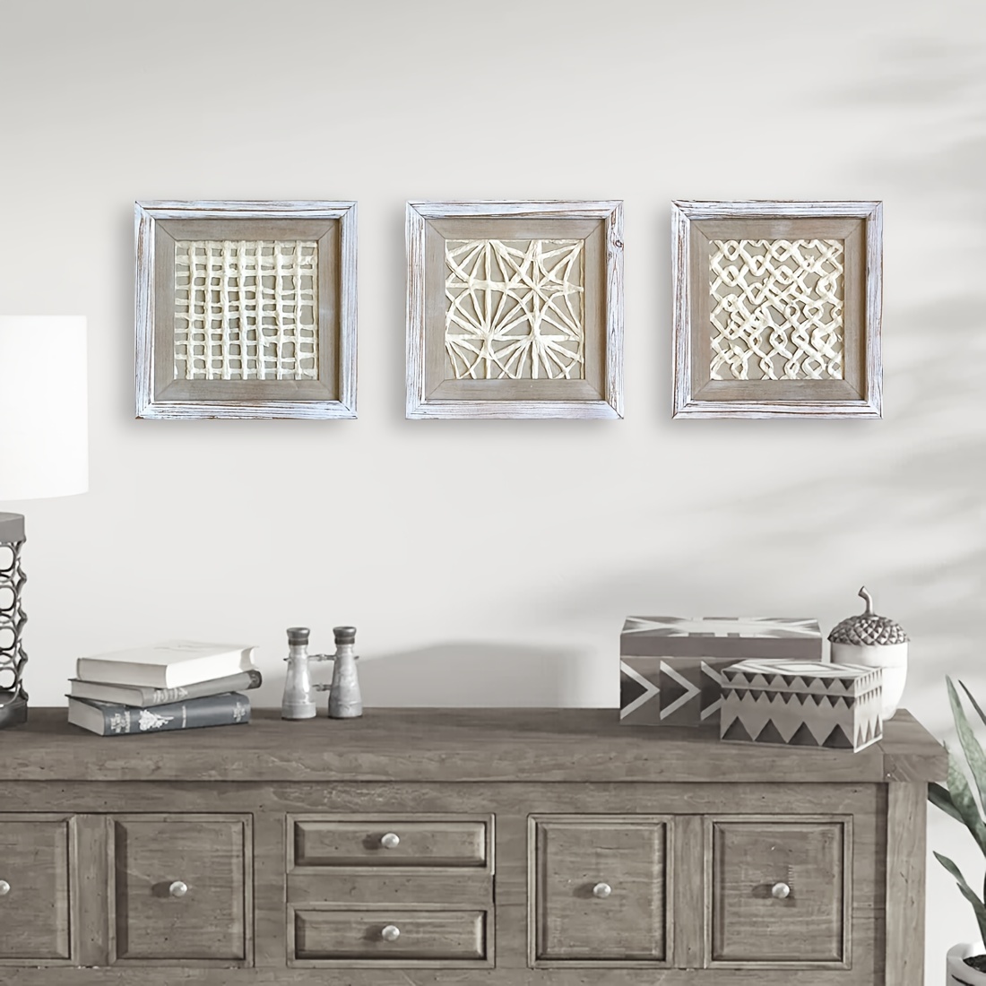 Framed Rice Paper Wall Art Decor Abstract Lines Handmade - Temu Canada