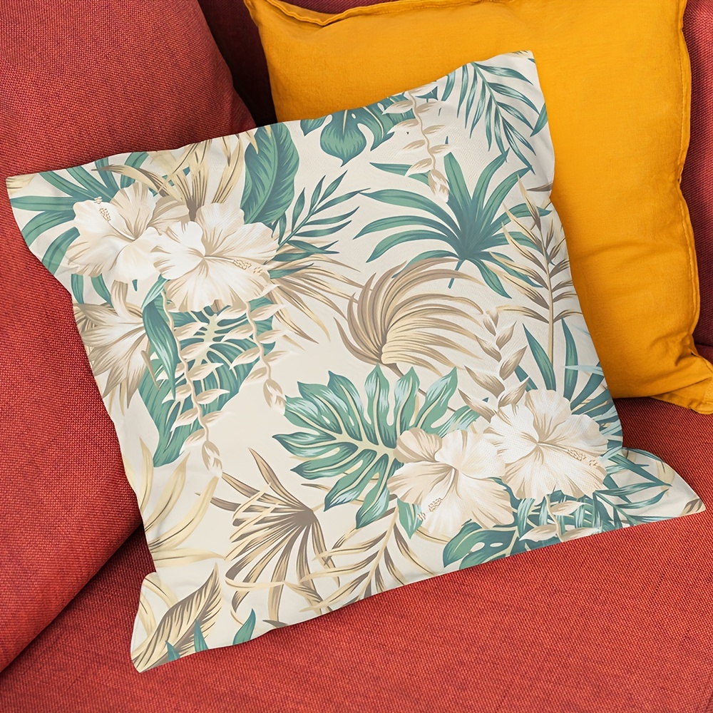 Single sided Print Throw Pillow Covers Tropical Plant - Temu Australia