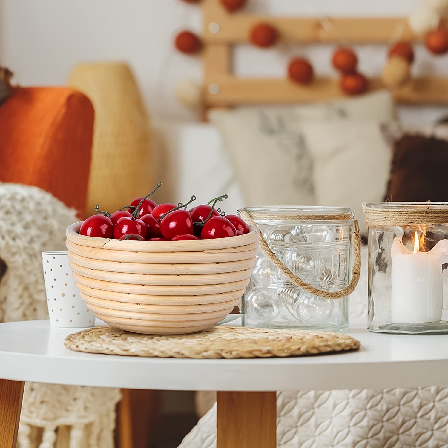 100pcs Artificial Cherry Simulation Fruits Home Kitchen Wedding Party ...