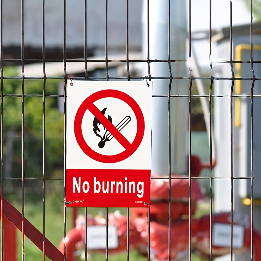 Signe Pvc Pas De Brûlage Signes De Sécurité Signes Dinterdiction E40001 ...
