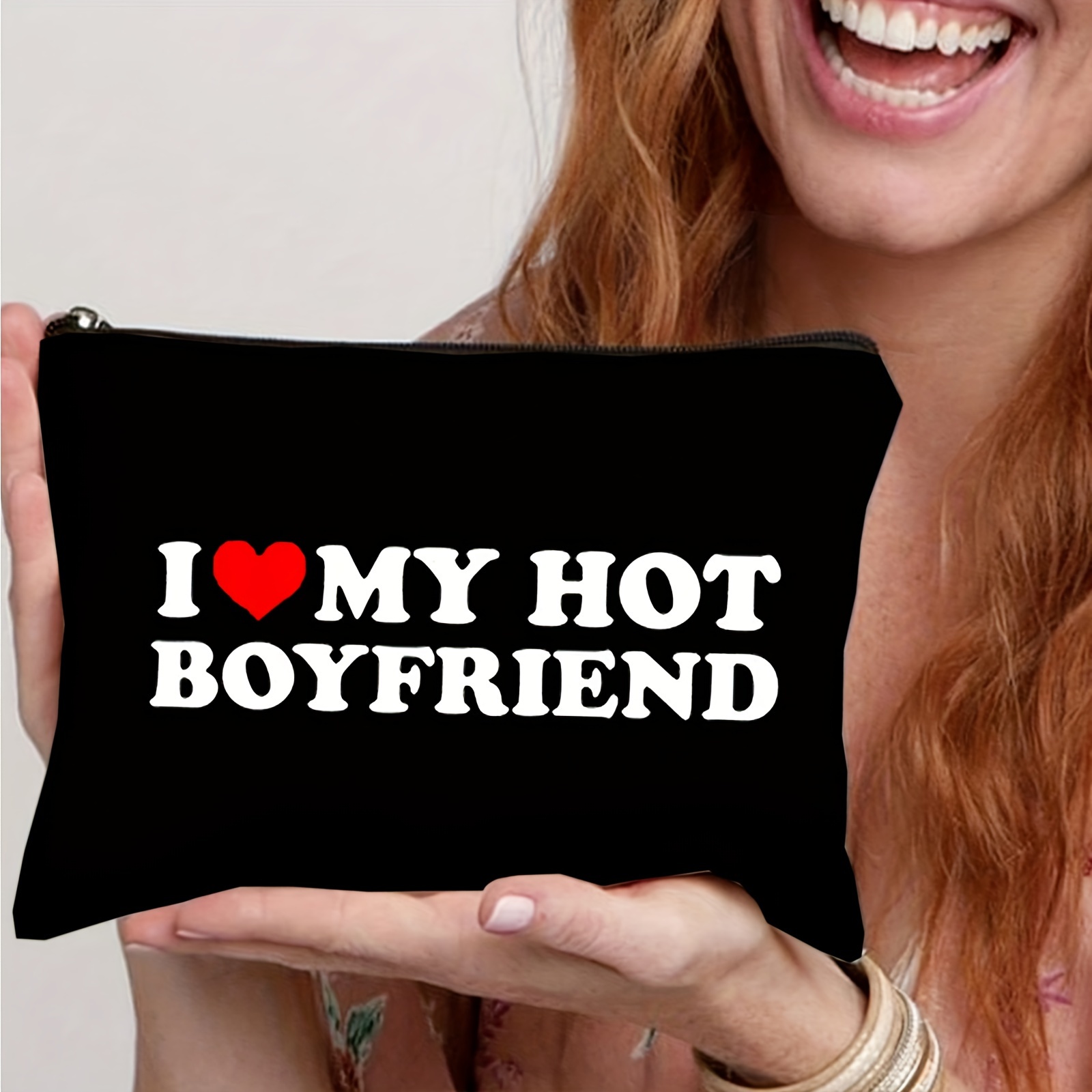 Valentine's Day Print Makeup Bag Portable Comestic Storage - Temu ...