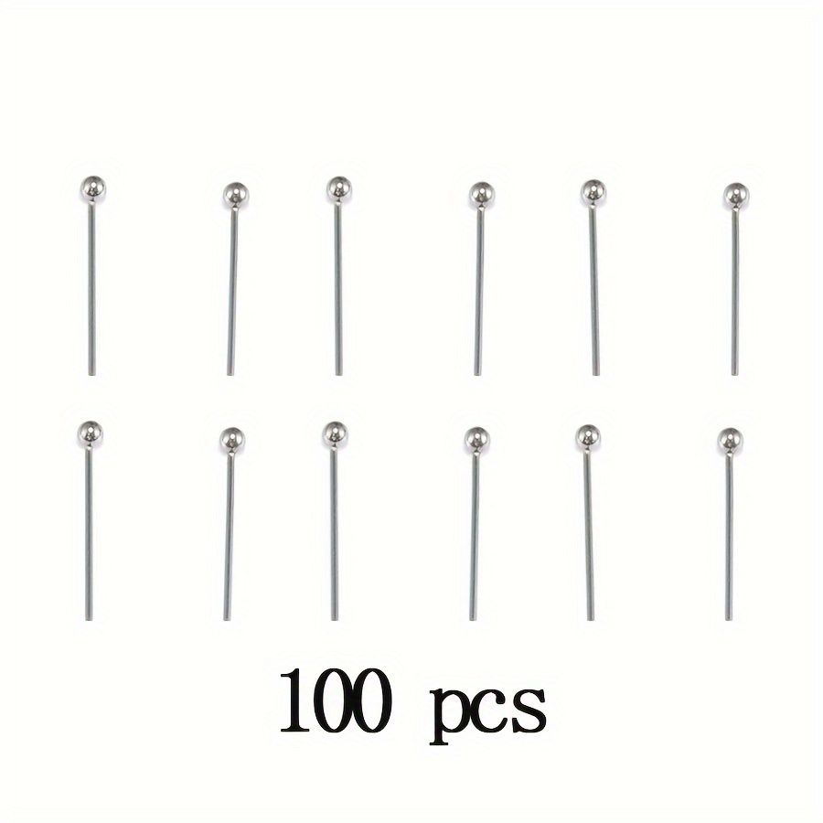 Stainless Steel 304 Metal Ball Head Pins Eye Pins Head Pins - Temu ...