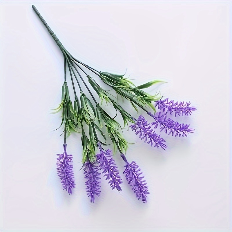 Artificial Lavender Flower Green Plant Purple Lavender - Temu United ...