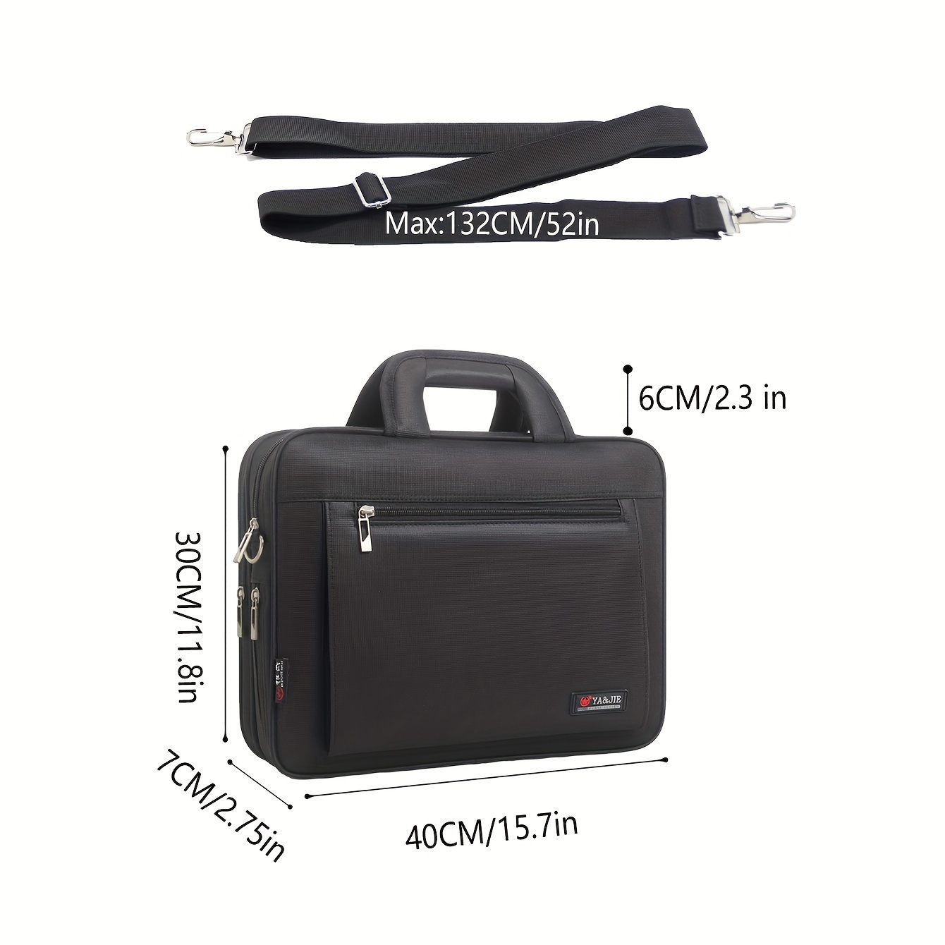 Laptop Bag Briefcase Men Women Laptop Shoulder Bag Work Bag - Temu ...