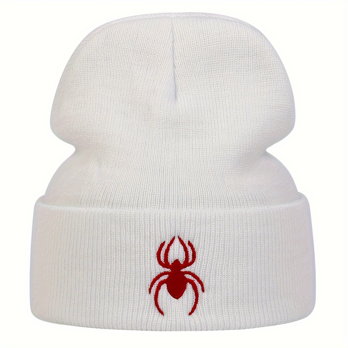 1pc Mens Spider Embroidery Beanie Hat Warm Hat Cold Hat For Spring And ...